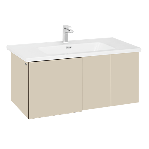 新瑞达1010 浴室柜组合(奶油白)(单孔)=BC7101-001WH+BC7104-101 -Moen摩恩中国官网