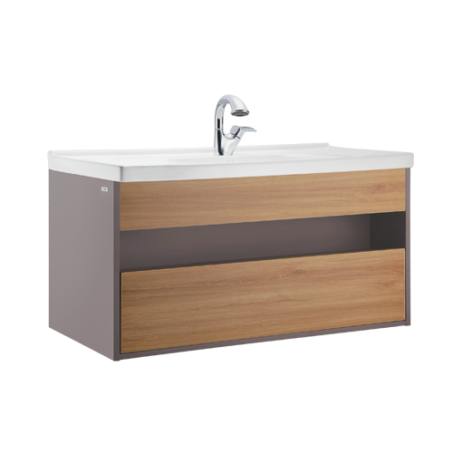 卢米1000浴室柜组合(褐珊瑚) = BC5901-001BR + BC5804-101 -Moen摩恩中国官网