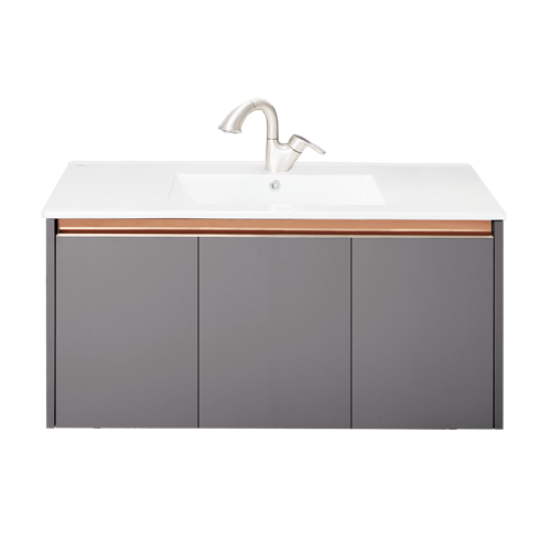 欧诺 1010mm 浴室柜组合(高级灰)(单孔) = BC6001-001GY + BC6004-101 -Moen摩恩中国官网